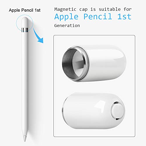 MJKOR Magnetic Replacement Cap and Tips Replacement for Apple Pencil 1st