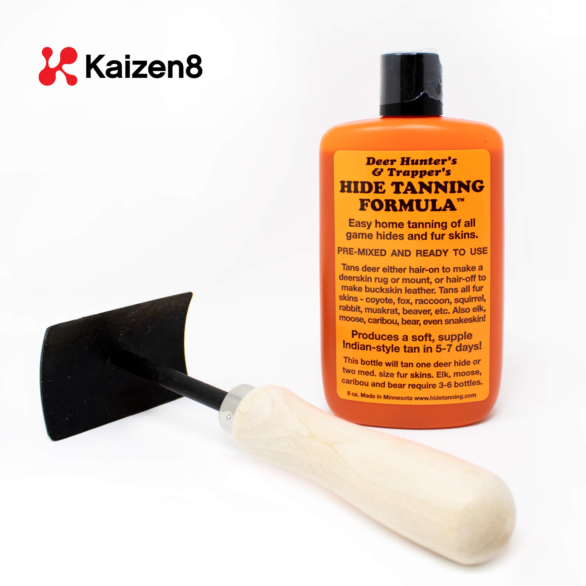 Hide Tanning Formula and Fleshing Tool Set - Kaizen8