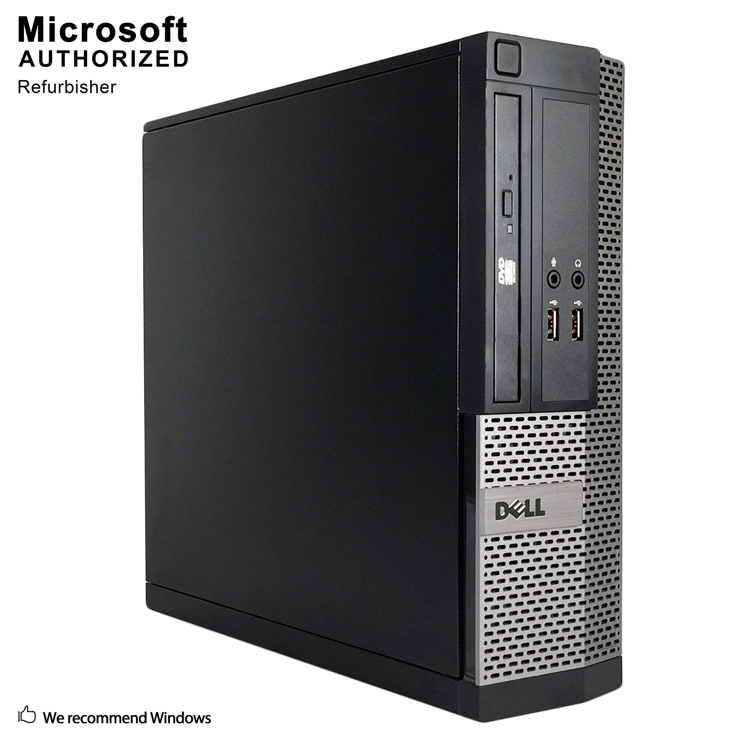 DELL Desktop Computer Package with 19in Monitor(Brands May Vary) (Core I5 Upto 3.4GHz,4GB,250GB,WiFi,VGA,HDMI,DVD,Windows 10-Multi Language-English/Spanish/French) (CI5) (Renewed)