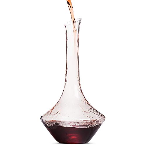 BTaT- Wine Decanter with Stopper, Hand Blown Crystal Glass, Wine Accessories, Wine Carafe, Wine Gift, Wine Aerator, Red Wine Decanter, Wine Air Aerator