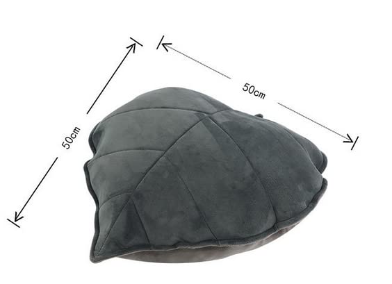 3D Leaf Throw Pillow Plush Green Leaf Shaped Throw Pillow,Decorative Leaf Pillows Leaves Sofa Throw Pillow, Plant Pillow Novelty Plush Cushion Backrest Pillow for Couch Sofa Living Room Home Decor