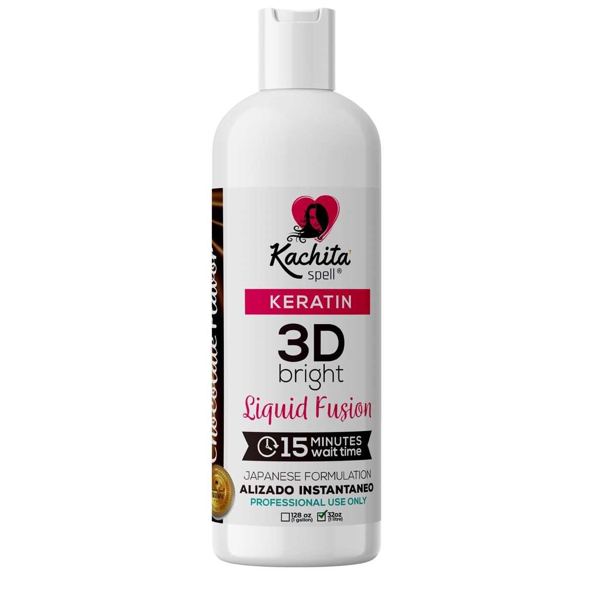 Kit Brazilian Keratin 3D IMPROVED FORMULA Treatment Hair Straighteners Hight Bright Kachita Spell + Clarify Shampoo