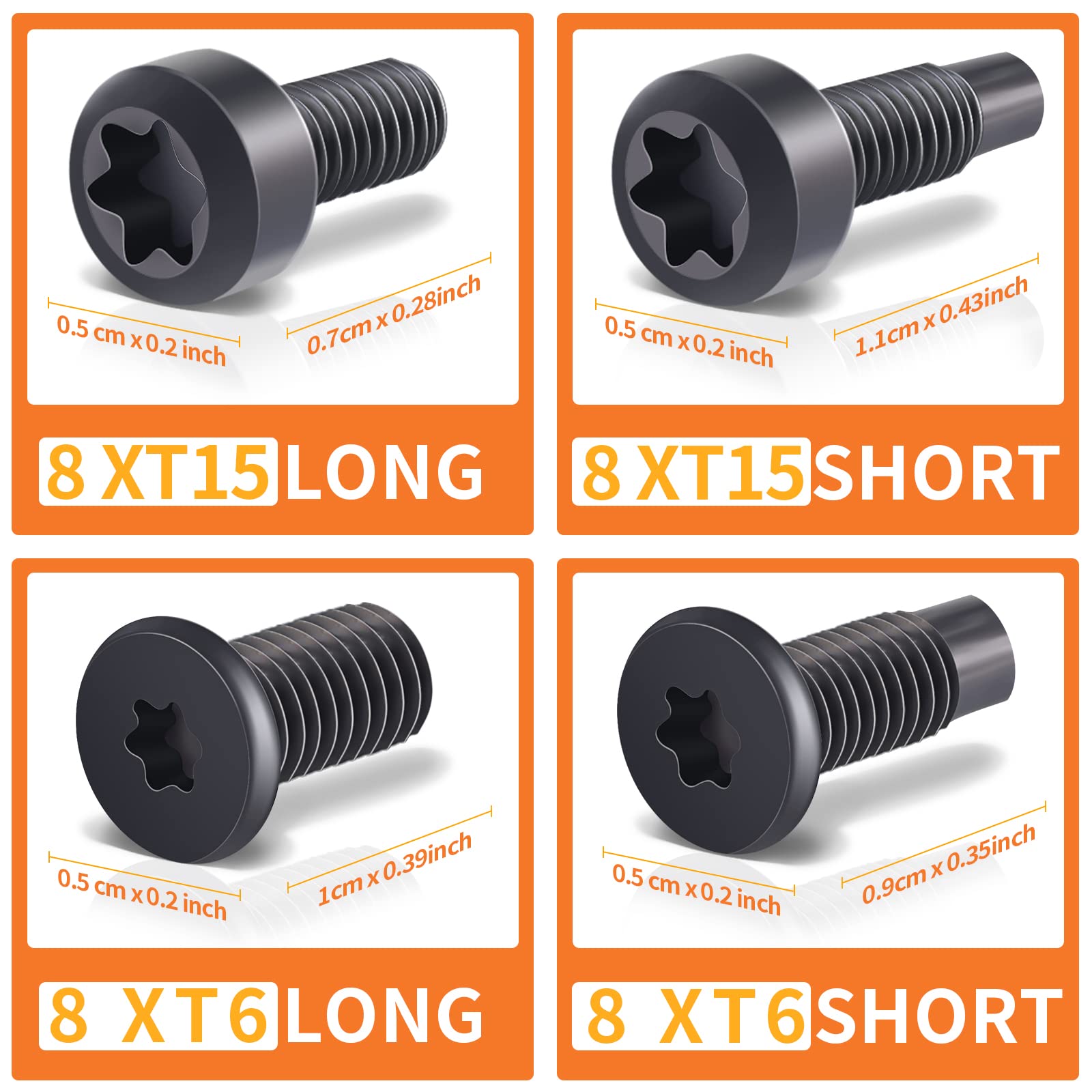 32 Pieces Ring Doorbell Screws Replacement Black Video Ring Doorbell Security Screw Accessories Compatible with Video Doorbell, Video Doorbell 2 and Pro