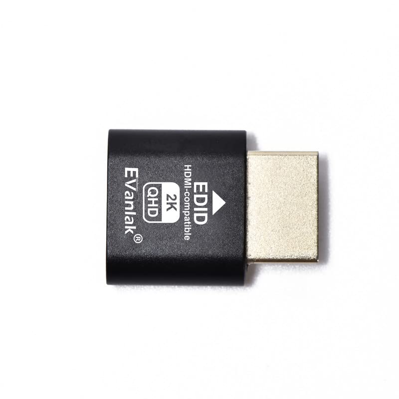 EVanlak HDMI Dummy Plug Headless Ghost Display Emulator Premium Aluminum PC(Fit Headless-1920x1080 New 3RD@60Hz)-3Pack