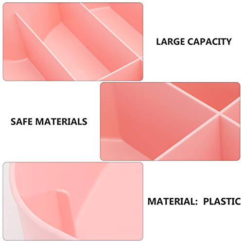 AlTurn 3Pcs Underwear Organizer Box with Lids Heart Shaped Closet Dresser Drawer Dividers Containers Stackable for Lingerie Socks Bras Scarves (Color : Pink)