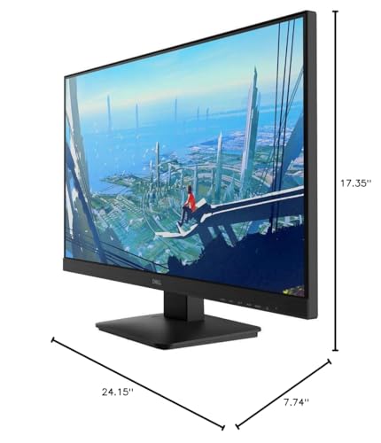 Dell Gaming LED-Lit Monitor 27" Black (D2719HGF), FHD (1920 x 1080) at 144 Hz, 2 ms response time, DP 1.2, HDMI, USB, 2W x 2 speakers, AMD FreeSync