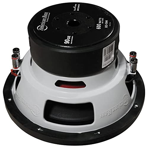 American Bass Usa XO 1044 600 Watt Max Dual 4Ohm 10 Inch Subwoofer, Black