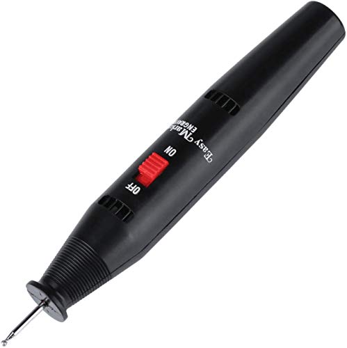 Electric Engraving Machine Mini DIY Etcher Engraving Carve Machine Tool Kit with Diamond Tip Bit to Engrave on Metal Glass Ceramic Plastic Wood Jewelry Stone