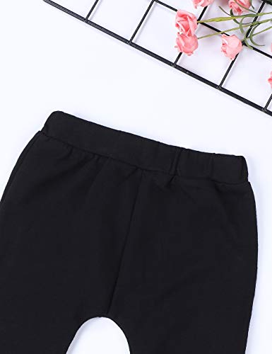 Hipealy Toddler Infant Baby Boy Clothes Hoodie Sweatshirt Pants Boys Gift Solid Color Fall Winter Outfits Set 0-6 Months