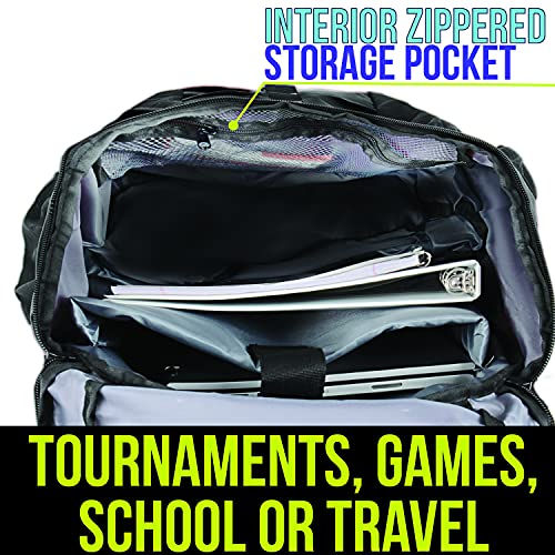 Athletico Basketball Bag - Large Basketball Backpack for Men & Women - Volleyball & Soccer (Black)
