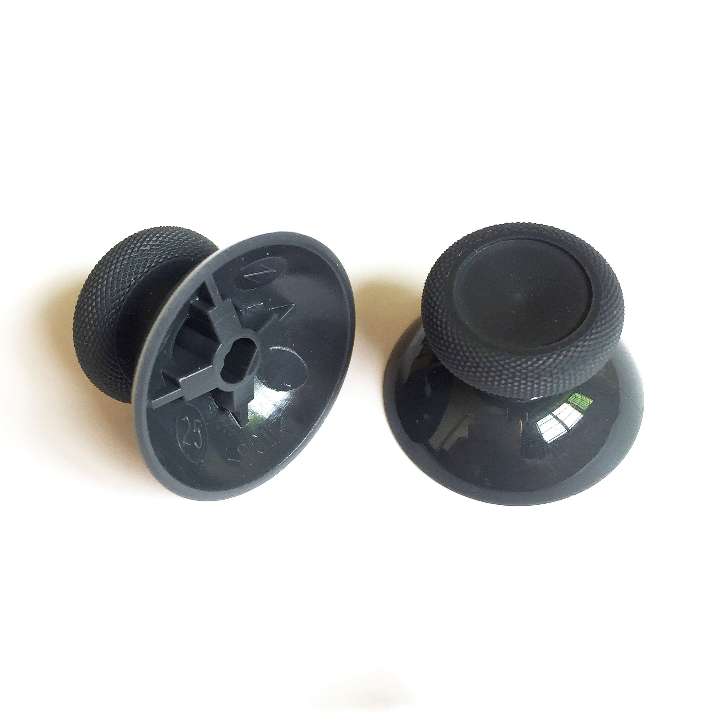 2Pcs 3D Analog Joystick Caps Thumb Grip Stick Cap Thumbstick Replacement for Xbox One Xbox One Slim Xbox One Elite Xbox One X Controller Thumbsticks Grips Repair Parts (Grey)