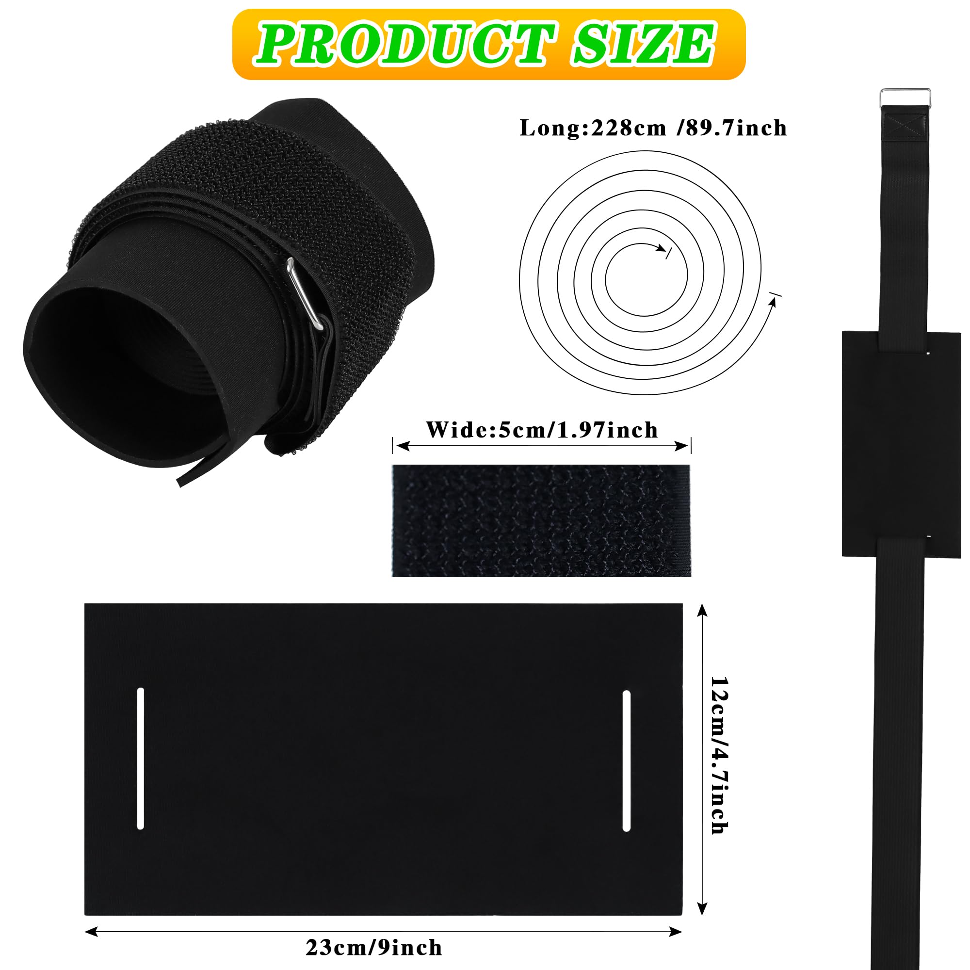 3 Set Floating Water Mat Straps with Pad Protectors, Floating Water Pad Straps Reusable Securing Straps for Storing Mats Up to 18 Feet Long or Shorter, Floating Mat Accessories, Storage Straps