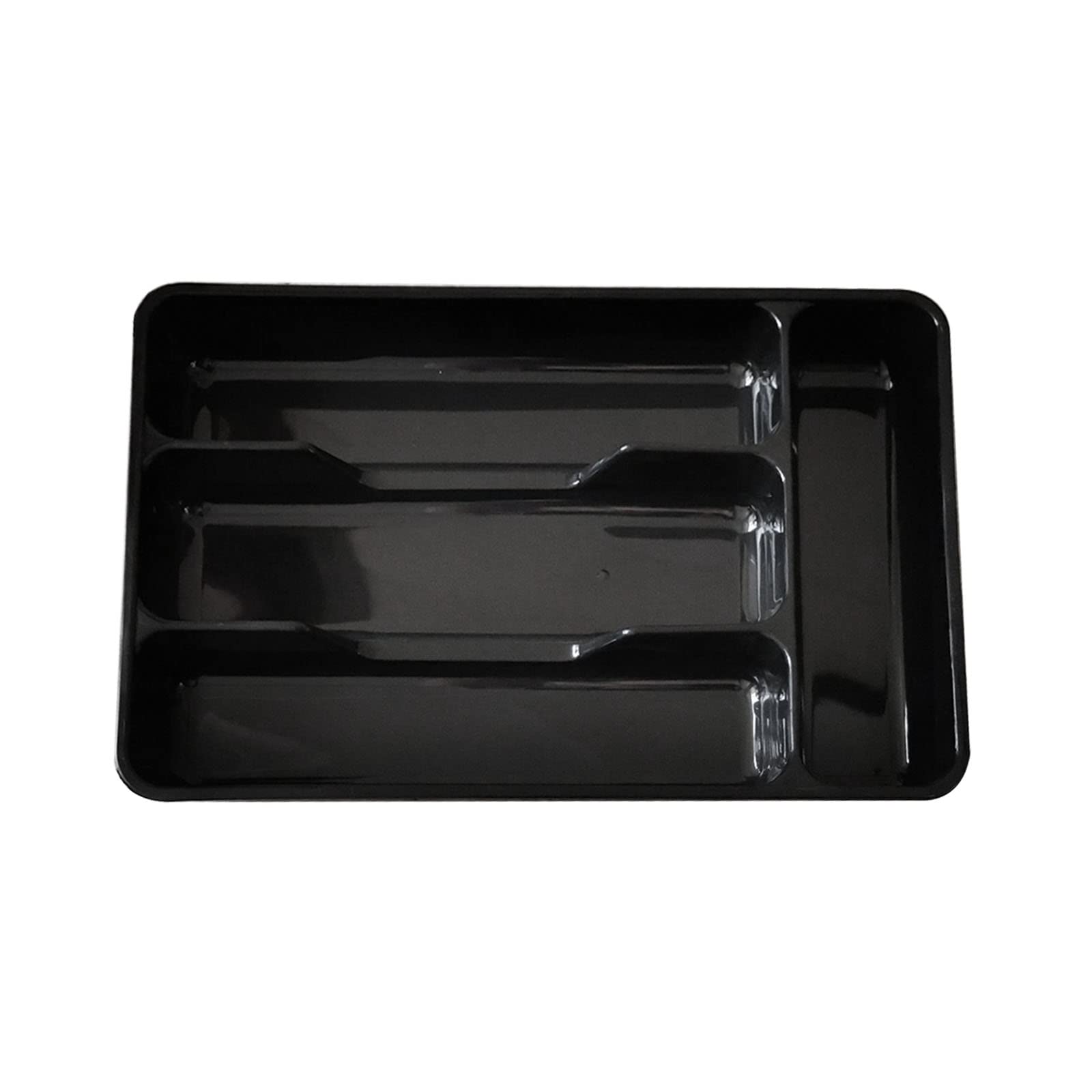 2 Pcs Kitchen Drawer Organizers Spoon Fork Separation Storage Box Plastic Cutlery Tray Eco-Friendly PP Tray Cutlery Organizer Box Kitchen Drawer Compartment Box