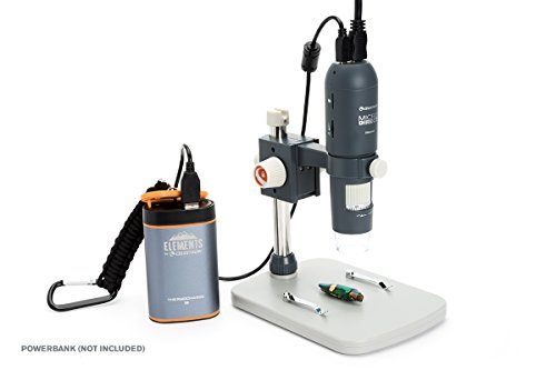 Celestron MicroDirect 1080p HD Handheld Digital Micro Viewing Digital Microscope, Grey (44316)