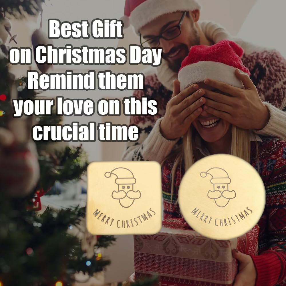 3 Pieces Christmas Coasters Set Metal Non Slip Coasters Set Cup Coasters for Home Kitchen Drinking Cup Coasters Ornaments Drink Coasters for Xmas Bar Home Table Decor