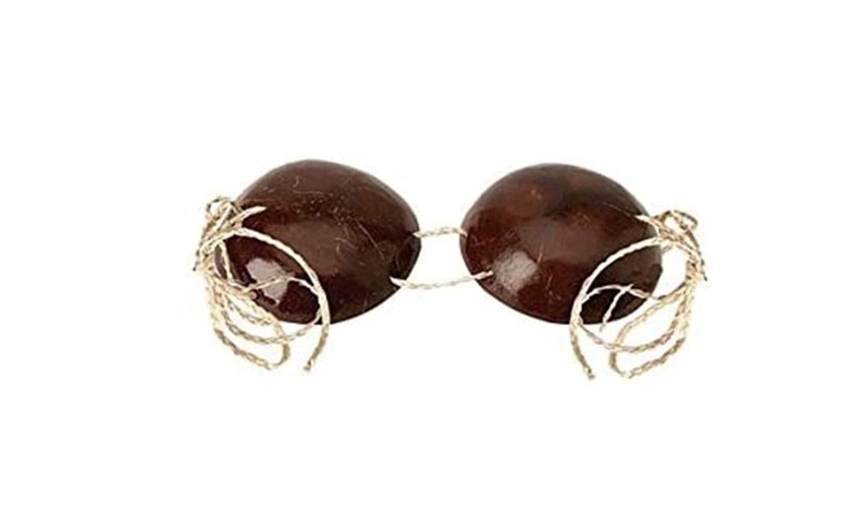 Amscan Coconut Party Bra, One Size | 6 Ct.