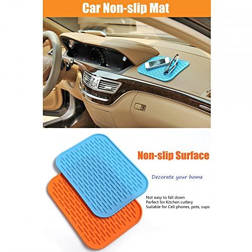 4 PCS Silicone Non-slip Mat Heat Resistant Table Placemat Kitchen Sink Dishes Cup Dry Coaster