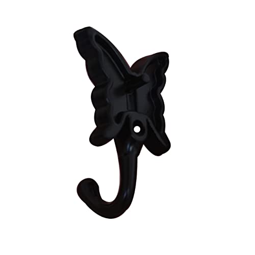 AOLZUNK 5 pcs Butterfly Wall Hook Hanger Coat Towel Hangers Vintage Hook for Hanging Clothes Hook Up Towel Coat Hat Scarf Jacket