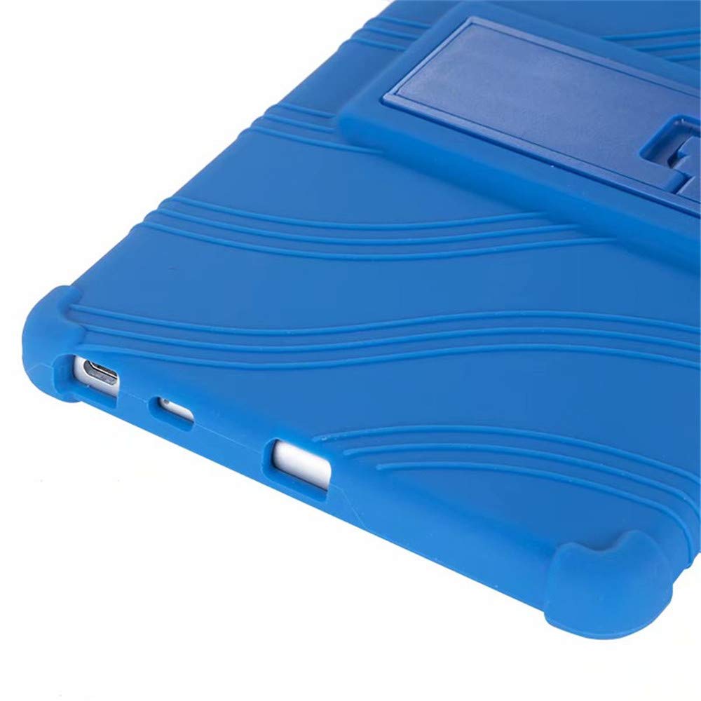 HminSen Case for Lenovo Tab M8 3rd Gen, Soft Silicone Stand Cover for 8.0 Inch Tablet, Black