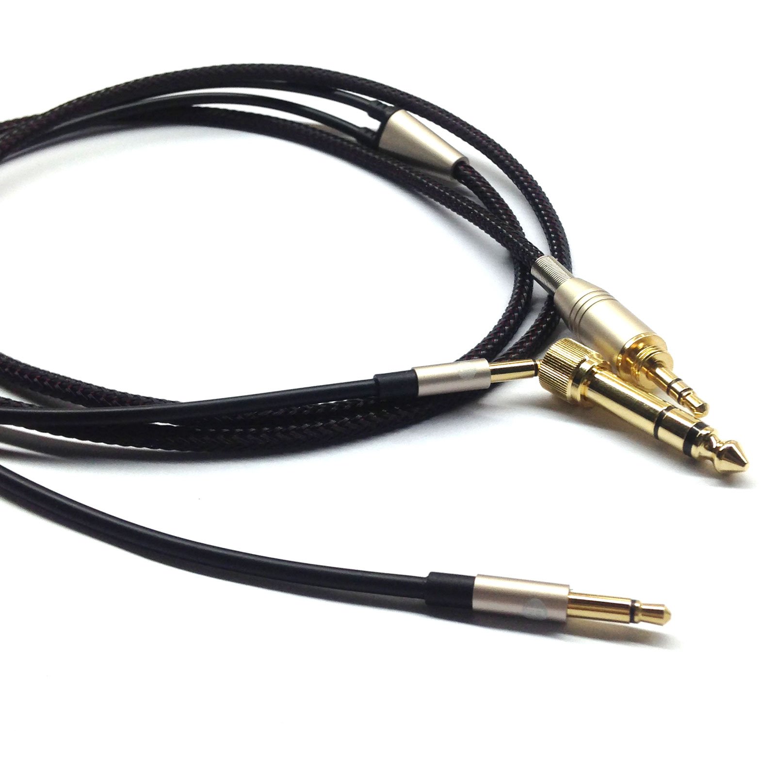 NewFantasia Replacement Audio Upgrade Cable Compatible with Denon AH-D600, AH-D7200, AH-D7100, AH-D9200, AH-D5200, Meze 99 Classics, Focal Elear Headphones Black 3meters/9.9ft