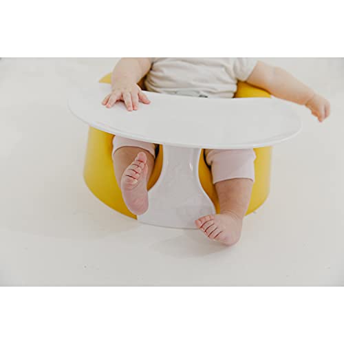 Bumbo Baby Infant Soft Foam Comfortable Floor Booster Seat with 3 Point Adjustable Safety Buckle Strap Harness, Mimosa Yellow