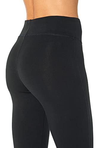 Bally Total Fitness Women's Standard Tummy Control Long Pant 34", Black, Large