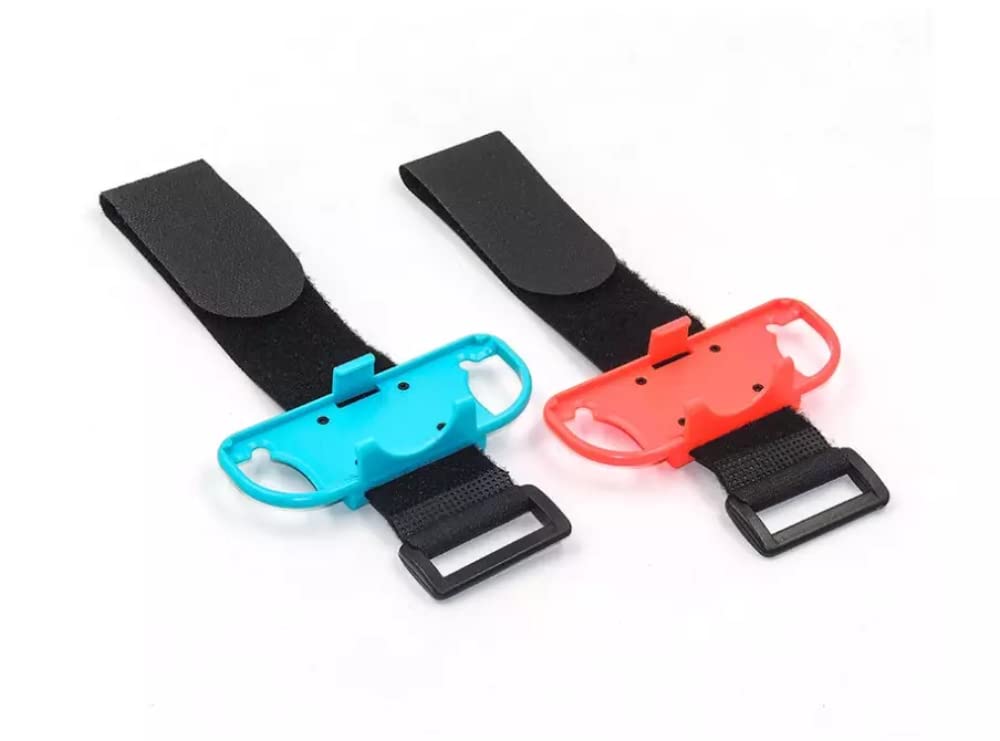 2 Pack Wrist Bands for Just Dance, Adjustable Elastic Strap for Adults & Children, Compatible with Nintend Switch/Switch OLED Joycon Joy Cons Controller