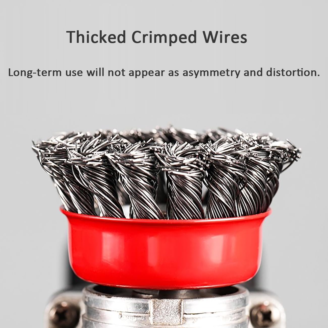 5 Pack Wire Wheel for Angle Grinder, 4 Inch Angle Grinder Wire Wheel with 5/8-11 Thread Arbor, Wire Wheel for 4 1/2 Angle Grinder, Carbon Steel Wire Brush for Cleaning Rust and Polishing