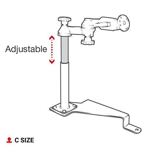 RAM MOUNTS No-Drill Mount for '15-25 Ford F-150, β17-24 F-250 + More RAM-VB-195-SW2 Compatible with RAM Tablet and Laptop Holders