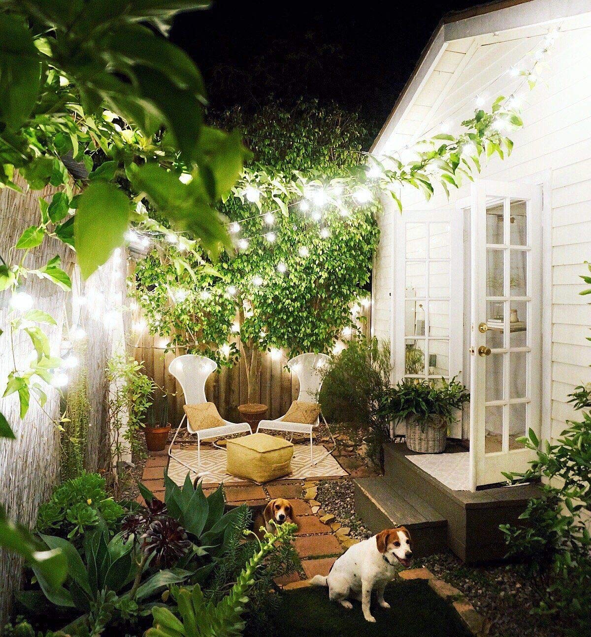 2 PCS Waterproof Waterfall Flash Lights,8 Modes with 10 Strands 200 LEDs Watering Can Lights,Spray String Lights Battery Operated With Remote Timer for outdoor,Garden,Christmas