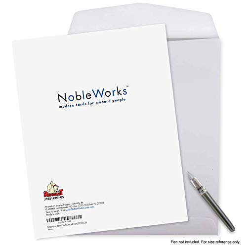 NobleWorks, Retired Warning Sign - Big Funny Group Retirement Card (8.5 x 11 Inch) J3221RTG-US