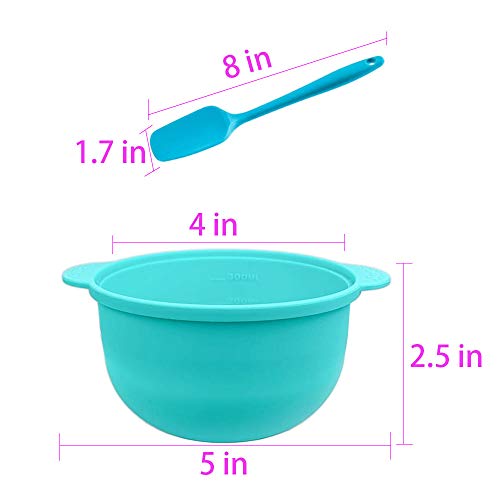 FIGHTART 2pcs Wax Pot Liner Replacement Bowls for Wax Warmer with 1pc Non-stick Silicone Waxing kit Spatulas Removable 14Oz 500CC