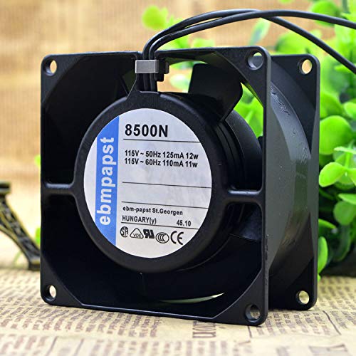 Cytom for Germany EBM PAPST 8500N 8CM 8038 115V 11/12W Metal high Temperature Cooling Fan