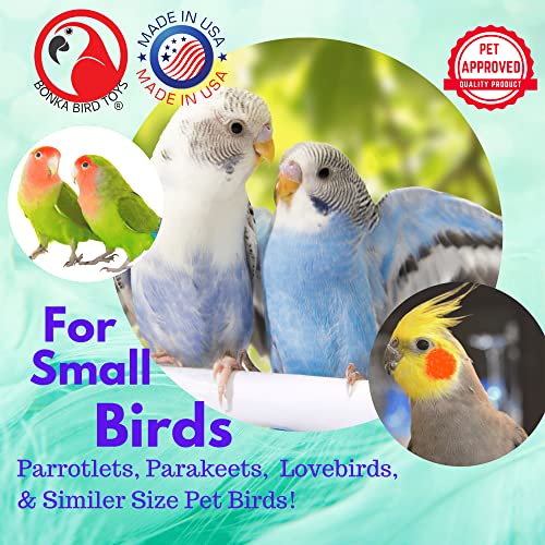 Bonka Bird Toys 1467 Ball Clanger Plastic Colorful Noisy Rattle Parrot Parrotlet Parakeet Budgie