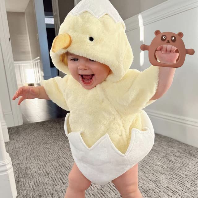 2 Pack Infant Toys 3-6 Months, Baby Chew Toys, Teething Toys for Babies 6 to 12 Months