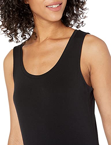Amazon Essentials Women's Tank Waisted Maxi Dress (Available in Plus Size), Black, Large