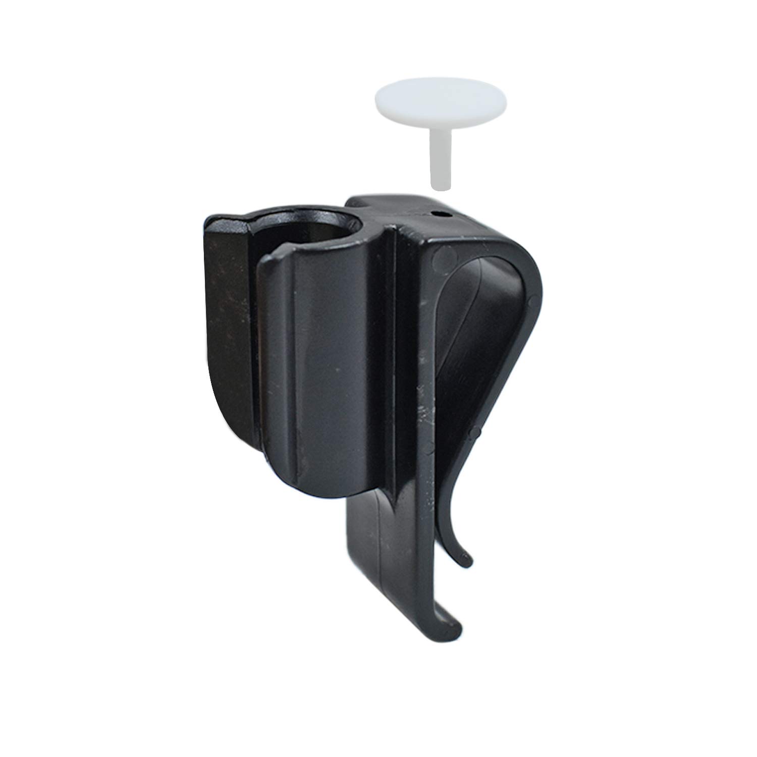 2PCS Golf Club Bag Clips On Putter Clamp Holder Organizer Value Durable Plastic Black Putting Clip Golf Accessories for Men Women Golfer
