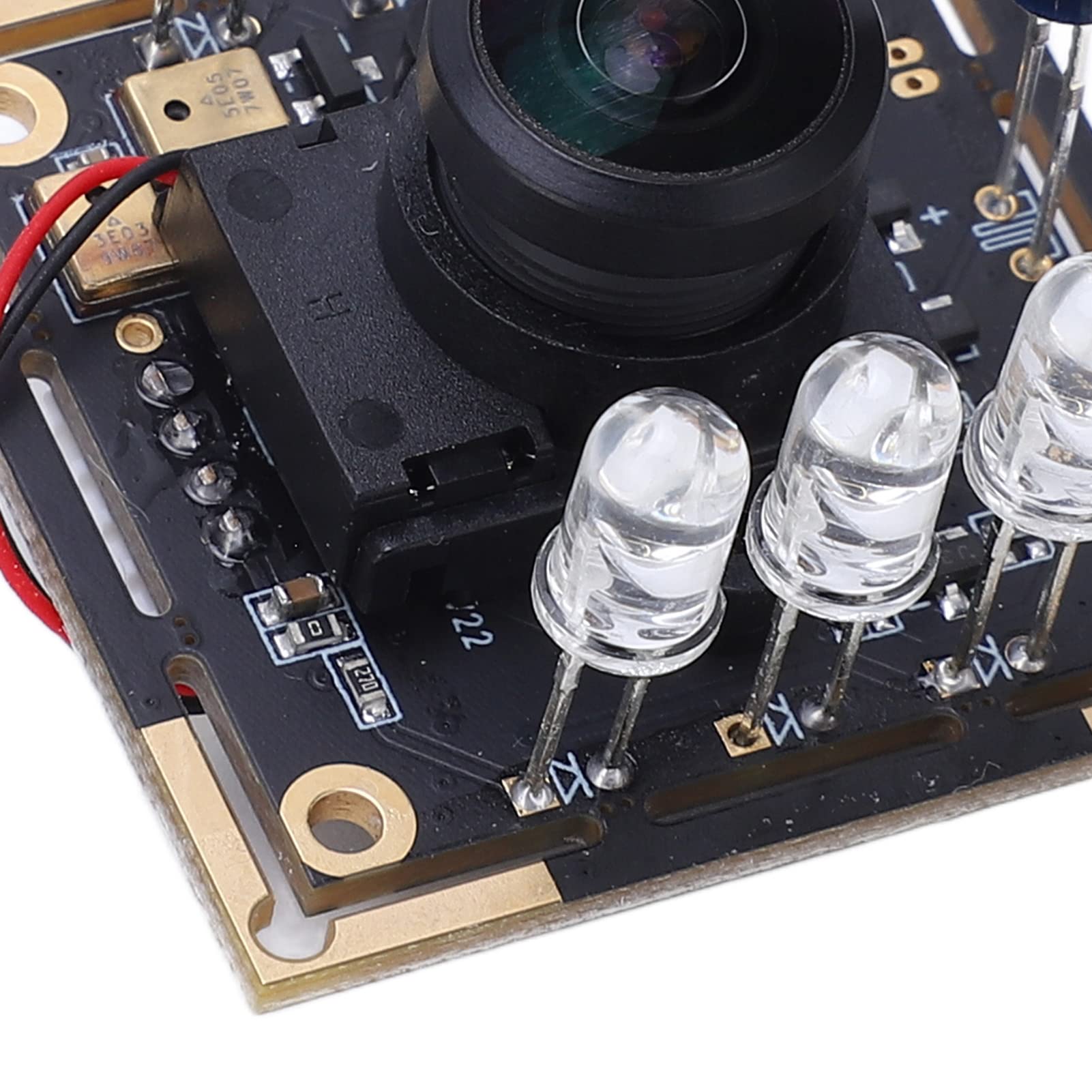 2MP USB Camera Module, 30FPS MJPEG OTG Connection IR Cut Autofocus Camera Module Drive with 2 Digital Microphones for Industrial Computers