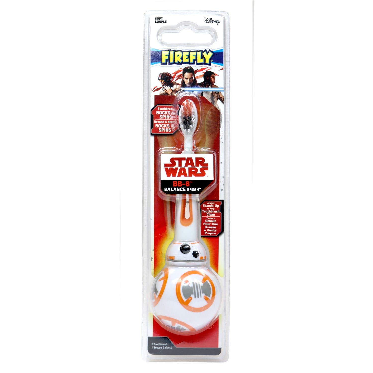 FIREFLY Star Wars BB-8 Balance Kids Toothbrush, Soft