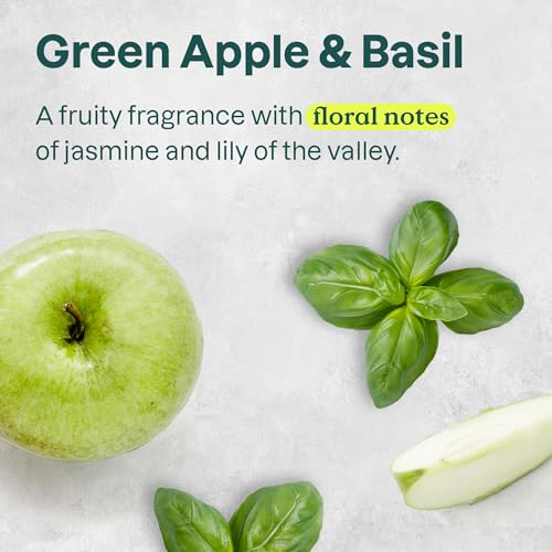 ATTITUDE Foaming Hand Soap, EWG Verified, Plant and Mineral-Based Ingredients, Vegan and Cruelty-free Personal Care Products, Green Apple & Basil, Bulk Refill, 35.2 Fl Oz