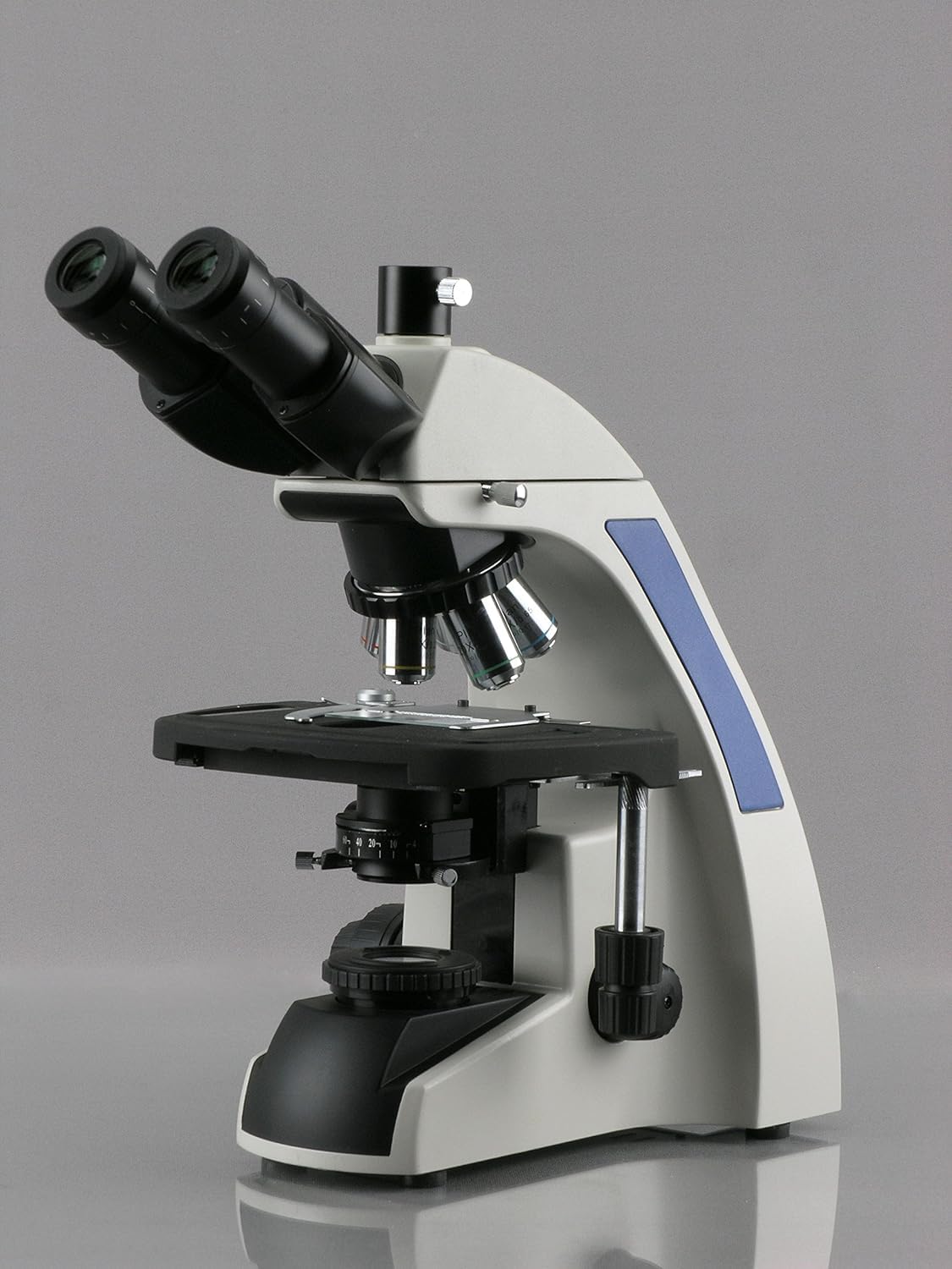 AmScope - 40X-1000X Plan Infinity Laboratory Compound Microscope with LCD Touch Pad Screen - T720Q-TP