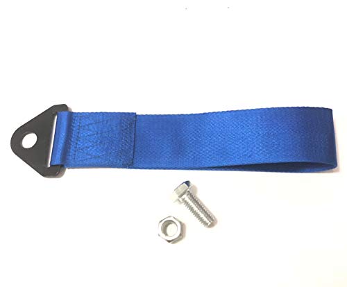 JDM DOMO Blue Racing Drift Rally Car Tow Towing Strap Belt Hook Universal x1