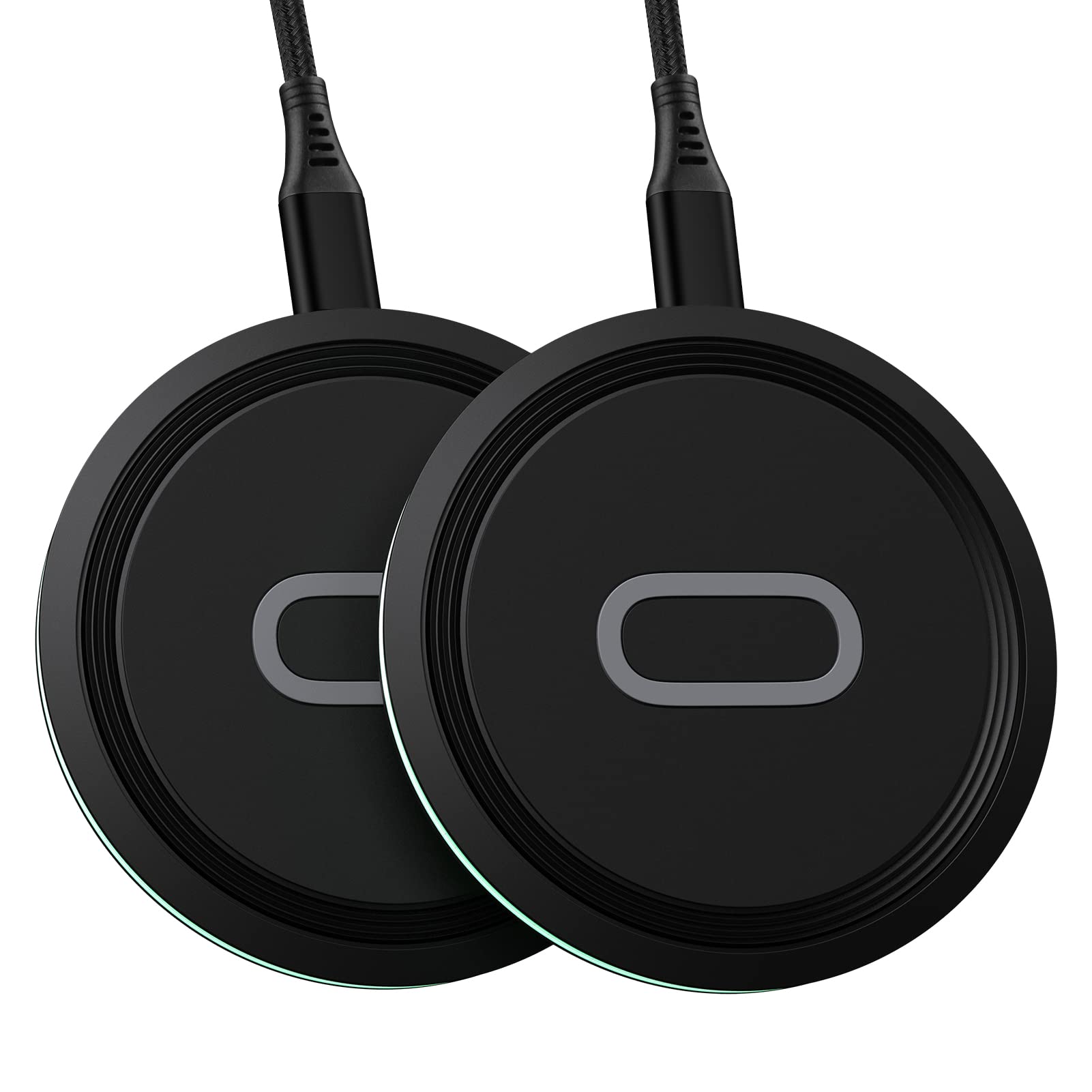 2Pack 15W Fast Wireless Charger for Samsung S24 S23 S22 S21 S20 S10 Z Fold Flip 6, Google Pixel 8, 7 Pro, 7, 6, 6 Pro, 5, 4, 4 XL, 3, 3 XL, Pixel Buds, iPhone 15 14 13 12 11 Mini Pro Max, Charging Pad