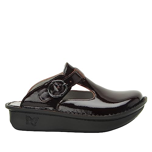 Alegria Classic - Timeless Comfort, Arch Support and Style Women's Shoe for Everyday Elegance and Slip-Resistant - Nursing and Healthcare Professionals Black Cherry 9.5-10 M US