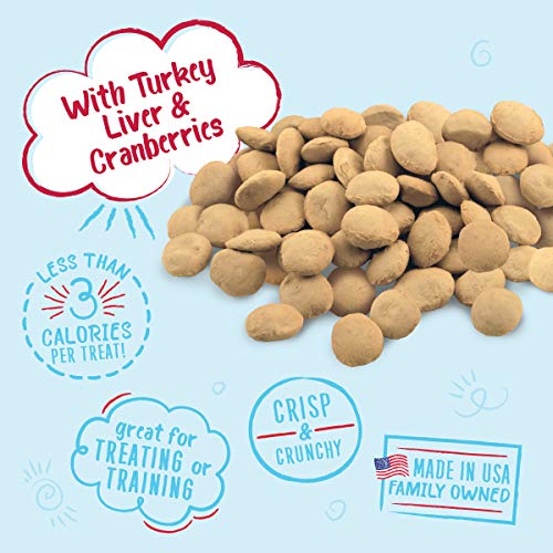 Charlee Bear Dog Treats Variety Pack includes Liver, Egg and Cheese, Chicken and Garden Vegetable, Turkey Liver and Cranberries (4 Pack)