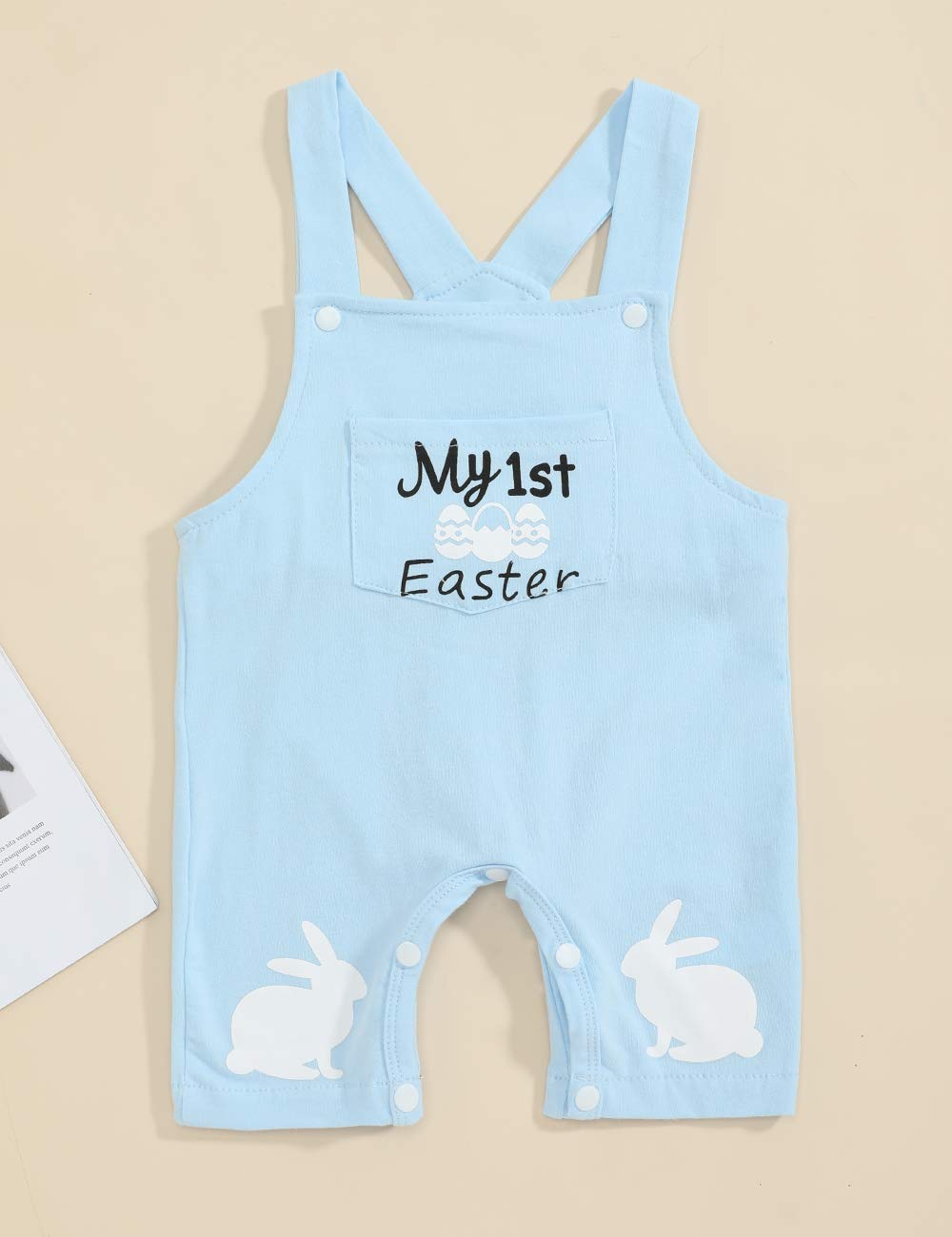 Xuuly Baby Boy Easter Outfit Cute Gentle Romper Top Overall Pant Sets My First Easter Baby Boy Outfit