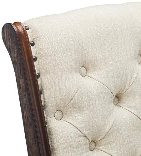 Coaster Furniture Glen Cove Dining Chairs with Button Tufting and Nailhead Trim Antique Java and Cream (Set of 2) 110312