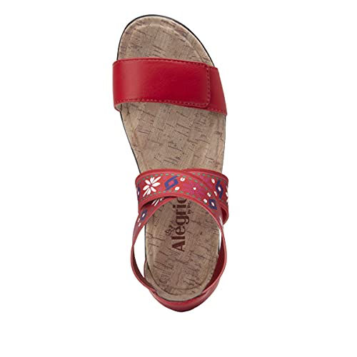 Alegria Women's Lucia Red Sandal 10 M US