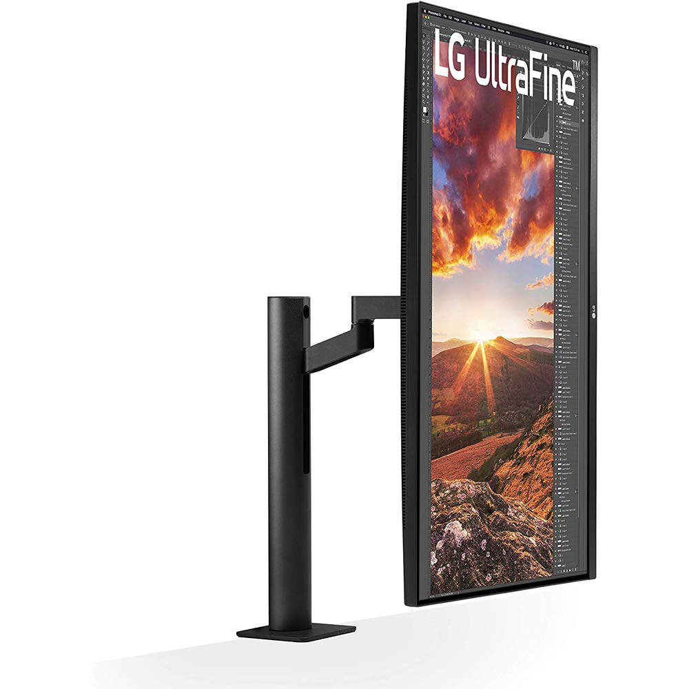 LG 32UN880-B 32 inch Ultrafine Display Ergo Stand UHD 4K HDR10 Monitor Bundle with Deco Gear HDMI Cable 2 Pack + Gamer Surface Mousepad + Screen Cloth