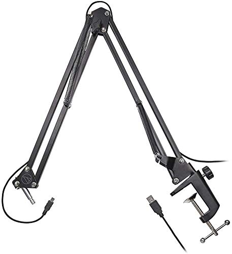Audio Technica AT2020PK Studio Microphone with ATH-M20x, Boom - XLR Cable Streaming/Podcasting Pack and Spider Microphone Shockmount, Pop Filter
